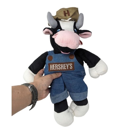 Hershey's | Toys | Hersheys Chocolate Cow In Blue Overalls Farmer Plush ...